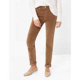 5-Pocket-Hose Brax "Style CAROLA" Gr. 38K (19), Kurzgrößen, beige Damen Hosen