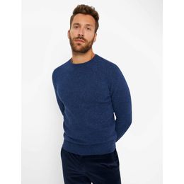 Rundhalspullover Brax "Style RICK" Gr. 4XL, blau (dunkelblau) Herren Pullover