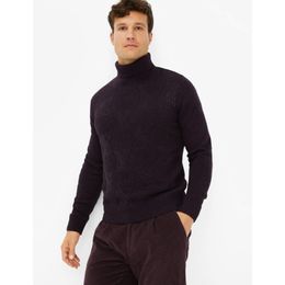 Rollkragenpullover Brax "Style BRIAN" Gr. L (52), lila Herren Pullover