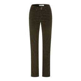 5-Pocket-Hose Brax "Style CAROLA" Gr. 38K (19), Kurzgrößen, grün (khaki) Damen Hosen