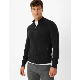 Strickjacke Brax "Style JOHN" Gr. L, grau (hellgrau) Herren Strickjacken