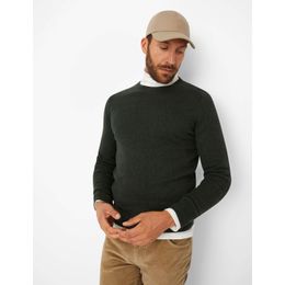 Rundhalspullover Brax "Style RICK" Gr. 4XL, grün (olivgrün) Herren Pullover