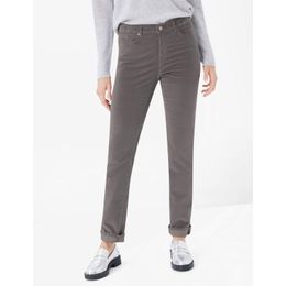 5-Pocket-Hose Brax "Style MARY" Gr. 42L (84), Langgrößen, grau Damen Hosen