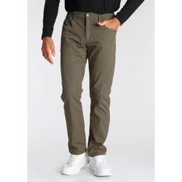 MAN'S WORLD Dehnbund-Hose MAN'S WORLD Gr. 68, N + U Gr, grün (oliv) Herren Hosen Stretch - bequem mit seitlichem Gummizug