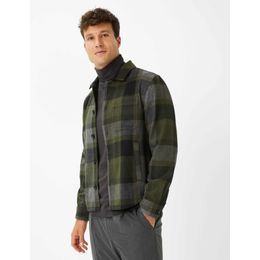 Sweatjacke Brax "Style SANTIAGO" Gr. L (52), grün (olivgrün) Herren Sweatjacken