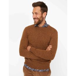 Rundhalspullover Brax "Style RICK" Gr. L (52), braun Herren Pullover