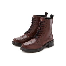 Lascana Schnürboots rot Gr. 37 für Damen