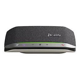 Poly Sync 20+M - Smarte Freisprecheinrichtung - Bluetooth - kabelgebunden, kabellos - Adapter USB-A via Bluetooth - Silber