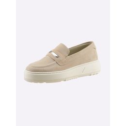 Heine Witt Damen Slipper, beige, Gr&ouml;&szlig;e 40