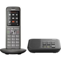 Gigaset CL660A + Box 200 DECT/GAP Schnurloses Telefon analog Anrufbeantworter Anthrazit