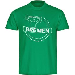 multifanshop Kinder T-Shirt - Bremen - Meine Fankurve - Druck weiß - Kind