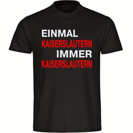 multifanshop Kinder T-Shirt - Kaiserslautern - Einmal Immer - Druck rot - Kind