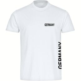 multifanshop® Kinder T-Shirt - Germany - Brust & Seite - Druck schwarz