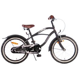 Volare Black Cruiser Kinderfahrrad 18 Zoll Mädchen Jungen 4 - 7 Jahre Kinder Fahrrad 104 - 116 cm mit Rücktrittbremse