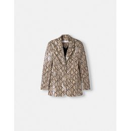 Bershka Blazer Damen Gr&ouml;&szlig;e 40 kitt / dunkelbraun / schwarz