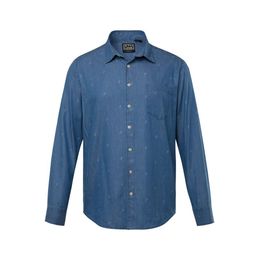 STHUGE Button Up Shirt male Blue size 8XL