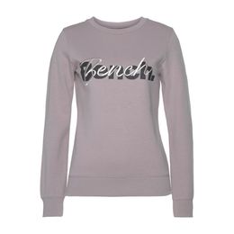 Bench Sweatshirt Damen Gr&ouml;&szlig;e M mauve / schwarz / silber
