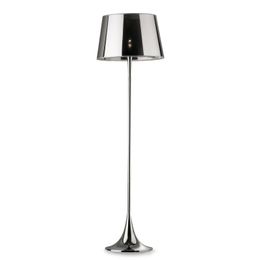 Ideal Lux Stehleuchte London Cromo Höhe 174 cm, chrom / klar