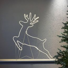 STAR TRADING LED-Leuchtfigur Tapesil Rentier für Wand und Boden