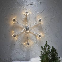 STAR TRADING LED-Dekoleuchte Flower Snowflake Ø 60 cm