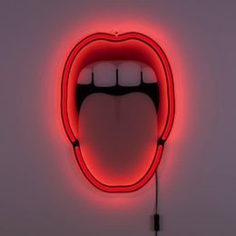 Seletti Tongue LED-Deko-Wandleuchte, 41x58cm