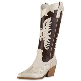 VAN HILL Cowboy Boots 'Aurelia' female Gold size 36