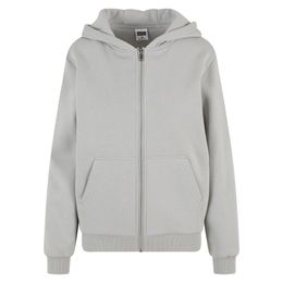 Urban Classics Zip-Up Hoodie female Grey size 5XL