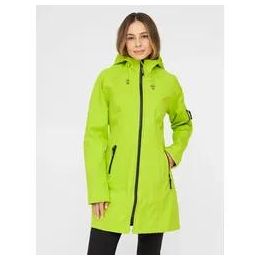 Softshelljacke Ilse Jacobsen "RAIN37" Gr. 40, grün (lime grün) Damen Jacken Atmungsaktiv, Kapuze, wasserdicht, leicht, YKK 2-Wege Reißverschluss