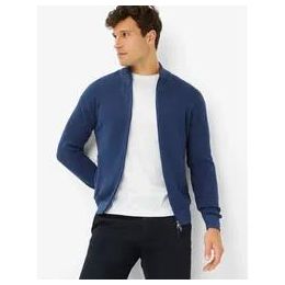 Strickjacke Brax "Style JOHN" Gr. L, blau (jeansblau) Herren Strickjacken