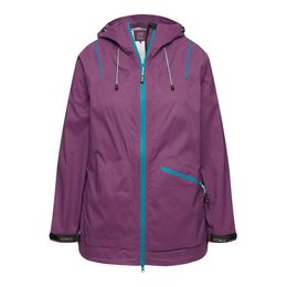Ulla Popken Funktionsjacke Damen Größe XXXL/4XL blau / aubergine