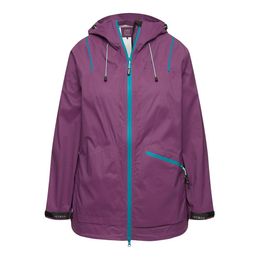 Ulla Popken Funktionsjacke Damen Größe XXXL/4XL blau / aubergine