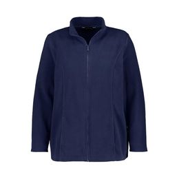 Ulla Popken Fleece Jacket female Blue size 50+