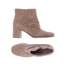 Tamaris Damen Stiefelette, beige, Gr. 38