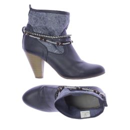 Anna Field Damen Stiefelette, blau, Gr. 40