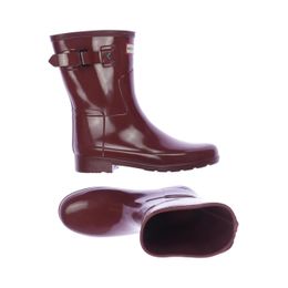 Hunter Damen Stiefelette, bordeaux, Gr. 37