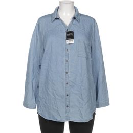 Ulla Popken Damen Bluse, blau, Gr. 46