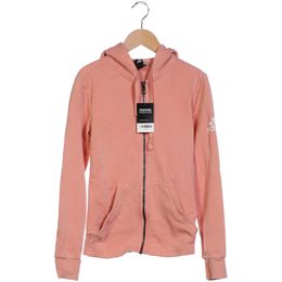 Adidas Damen Kapuzenpullover, orange, Gr. 34