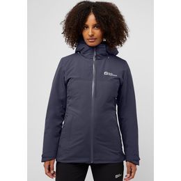 3-in-1-Funktionsjacke Jack Wolfskin "HUNBERG 3IN1 JKT W", Damen, Gr. M (38/40), grau (graphite), Hauptmaterial: 100% Polyester (recycled); Kontrast: 100% Polyester (recycled); Futter: 100% Polyester (recycled); Innenmaterial: 100% Polyester (recycled); Füllung: 100% Polyester (recycled), Jacken