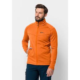 Fleecejacke Jack Wolfskin "FORTBERG FZ M" Gr. XXXL (60), orange (blood, orange) Herren Jacken