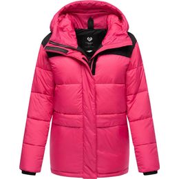 Ragwear Jacke 'Wikesh' Damen Größe 6XL magenta / schwarz Winterjacke