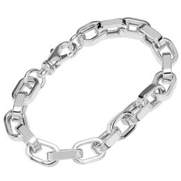 NKlaus Silberarmband Armband 925 Sterling Silber 22cm Noblesse Hohlkett (1 Stück), Made in Germany, silberfarben