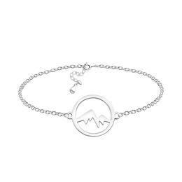 Sofia Milani Armband Berg Kreis (Armband), 925 Silber Damen Schmuck - B0326, silberfarben, silber
