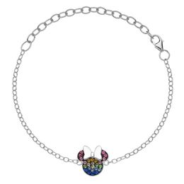 Disney Armband Kinder Armband Minnie Mouse ©bunt Kristall Farbsteine