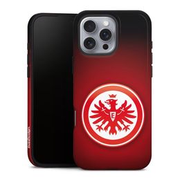 DeinDesign iPhone 16 Pro Max Handy Panzer Handyh&uuml;lle robuste Outdoor H&uuml;lle Schutzh&uuml;lle gl&auml;nzend Official Licensed Product Coat Of Arms Eintracht Frankfurt Tough 