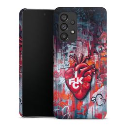 DeinDesign Galaxy A53 5G Handy Premium Case Smartphone Handyh&uuml;lle Schutzh&uuml;lle gl&auml;nzend 1. Fc Kaiserslautern Heart 1. Fck Premium Case