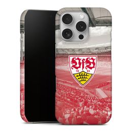 DeinDesign iPhone 16 Pro Handy Premium Case Smartphone Handyh&uuml;lle Schutzh&uuml;lle matt Stadium Vfb Stuttgart Official Licensed Product Premium Case