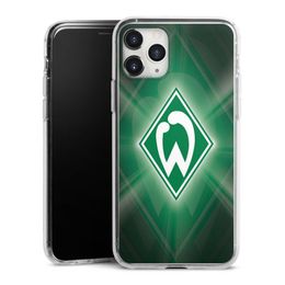 DeinDesign iPhone 11 Pro Max Handy Silikon H&uuml;lle Case transparent Handyh&uuml;lle Sv Werder Bremen Coat Of Arms Official Licensed Product Silikon Case