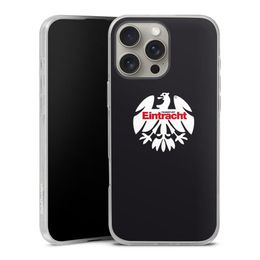 DeinDesign iPhone 16 Pro Max Handy Silikon H&uuml;lle Case transparent Handyh&uuml;lle Eagle Retro Logo Silikon Case