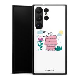 DeinDesign Galaxy S23 Ultra Handy Silikon H&uuml;lle Case schwarz Handyh&uuml;lle Snoopy Dog Official Licensed Product