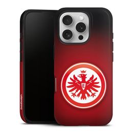 DeinDesign iPhone 16 Pro Handy Panzer Handyh&uuml;lle robuste Outdoor H&uuml;lle Schutzh&uuml;lle gl&auml;nzend Official Licensed Product Coat Of Arms Eintracht Frankfurt Tough Case